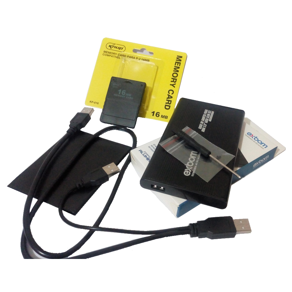 Kit Opl Hd 500gb Memory Card 16mb Playstation 2 Ps2 Jg0s457 | Shopee Brasil