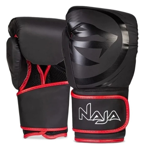 Luva Thai Boxe Naja Luva Black Vermelha | Shopee Brasil