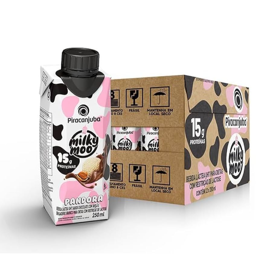 Kit 12 Bebida Lactose Milk Moo 15g Zero Lactose Pandora Piracanjuba ...