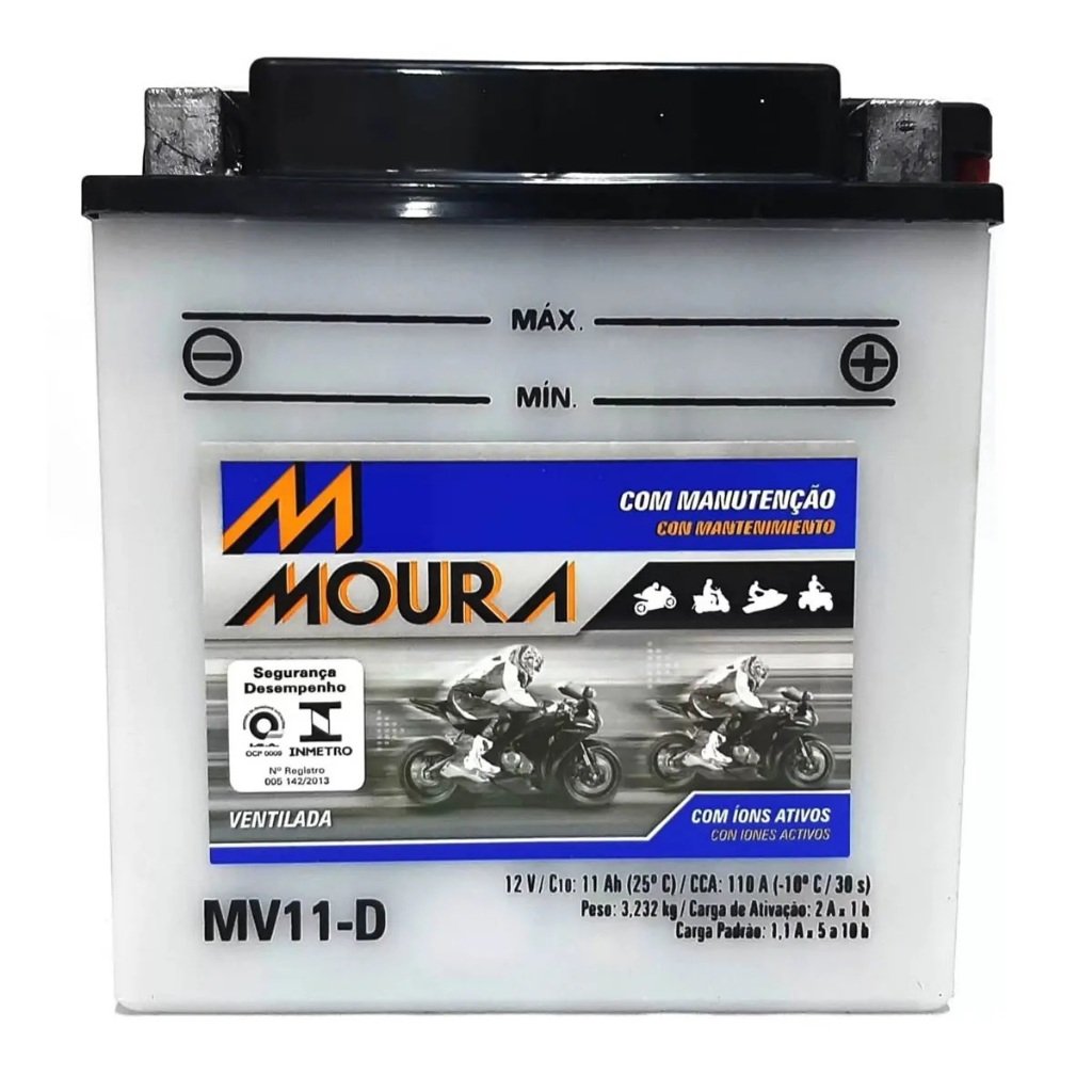 Bateria Moura MV11-D 12V 11Ah – Suzuki GS500, Bandit 650, Katana 600 ...