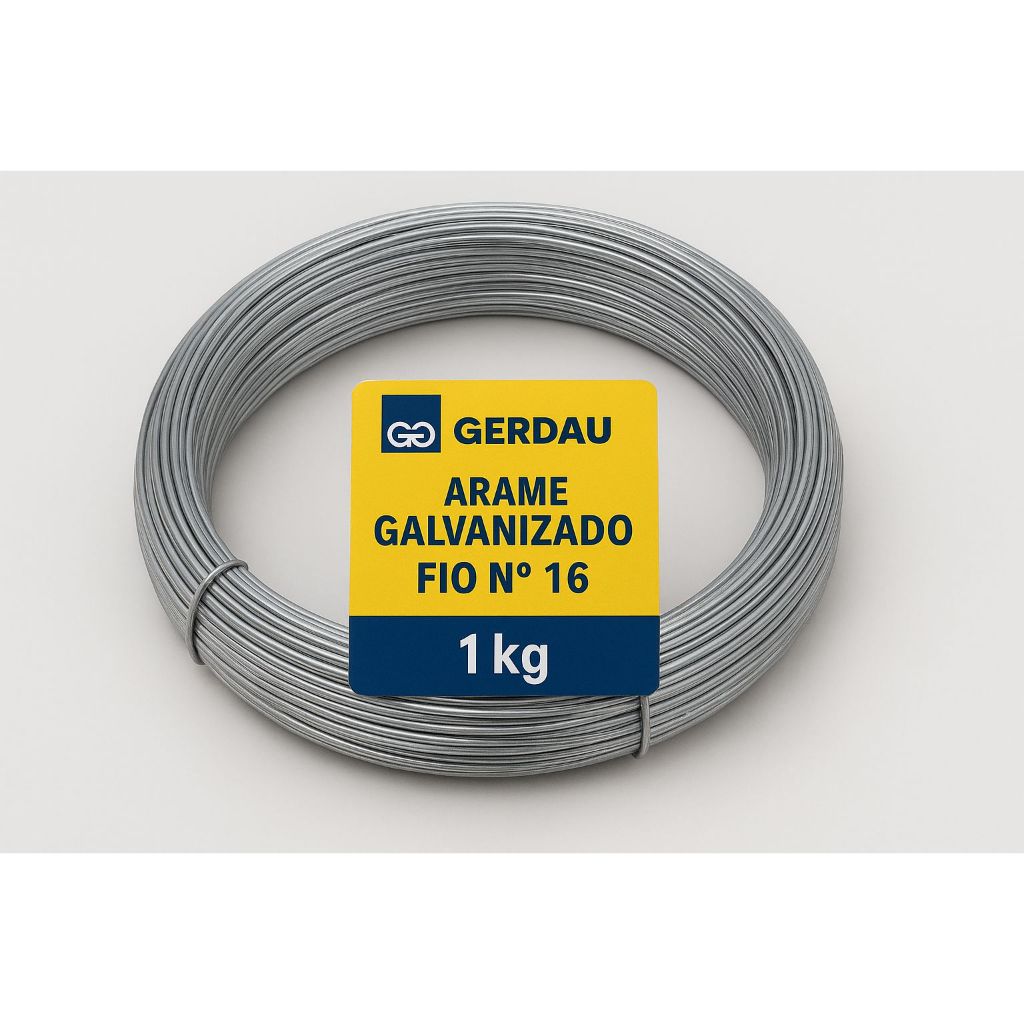 Arame Liso Galvanizado Bwg 16 1,65mm 1kg Gerdau | Shopee Brasil