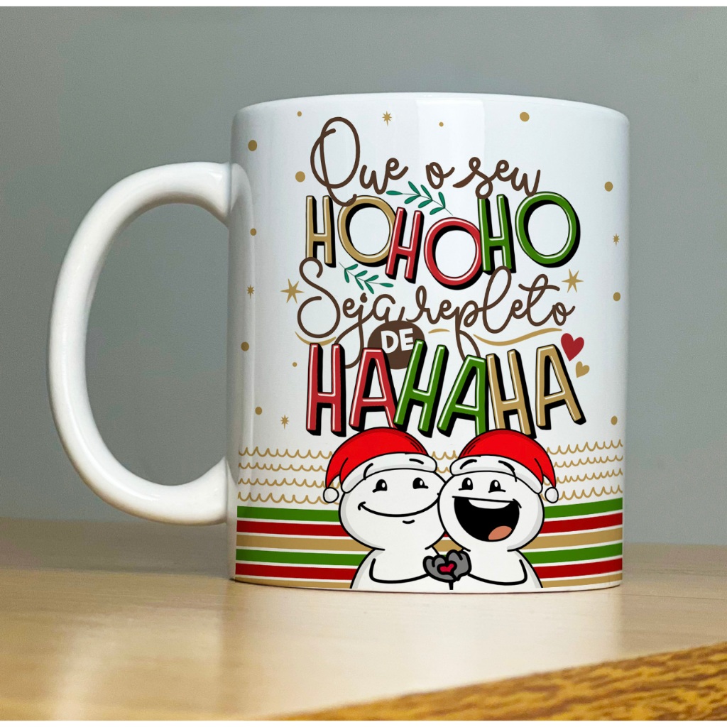 Caneca Feliz Natal flork Que O Seu Hohoh Seja Repleto De Hahaha ...