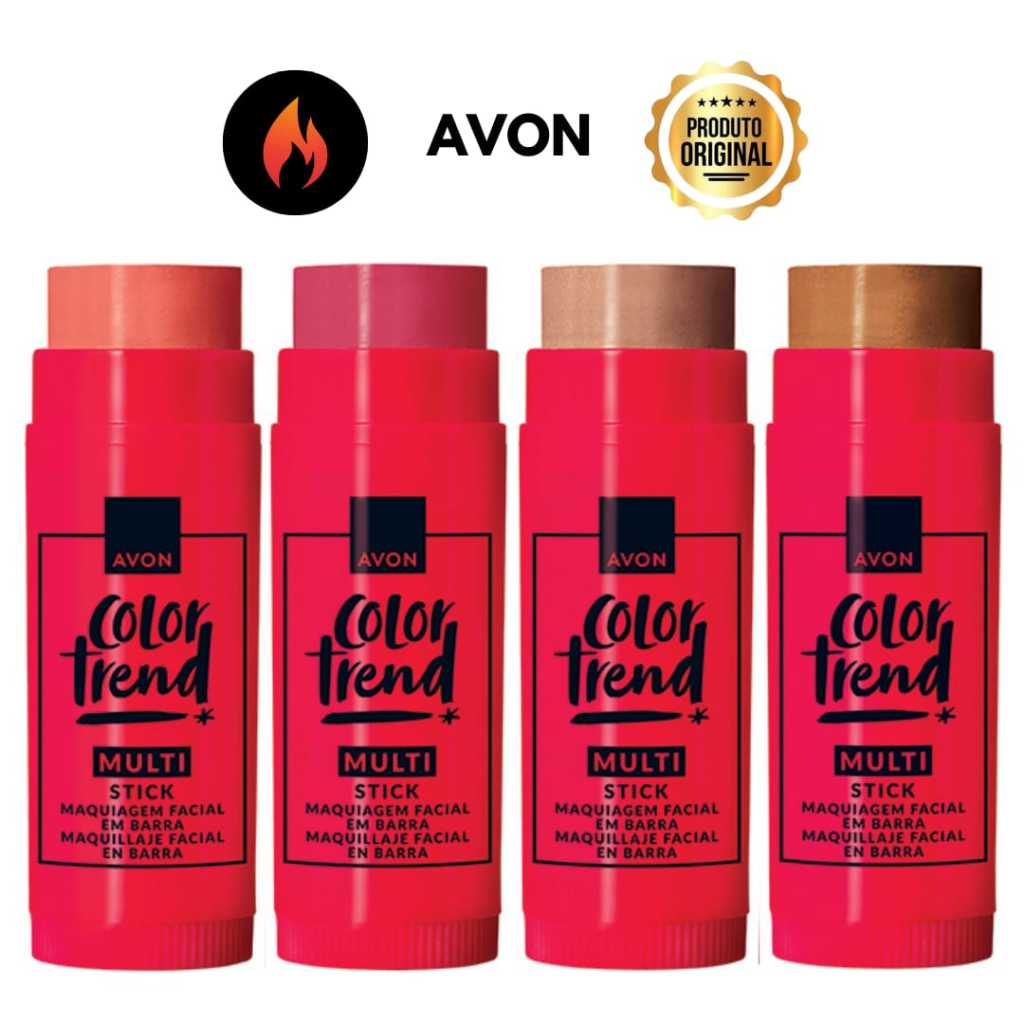 Multi Stick Avon Blush e Iluminador Color Trend 6,5 g cada | Novo ...