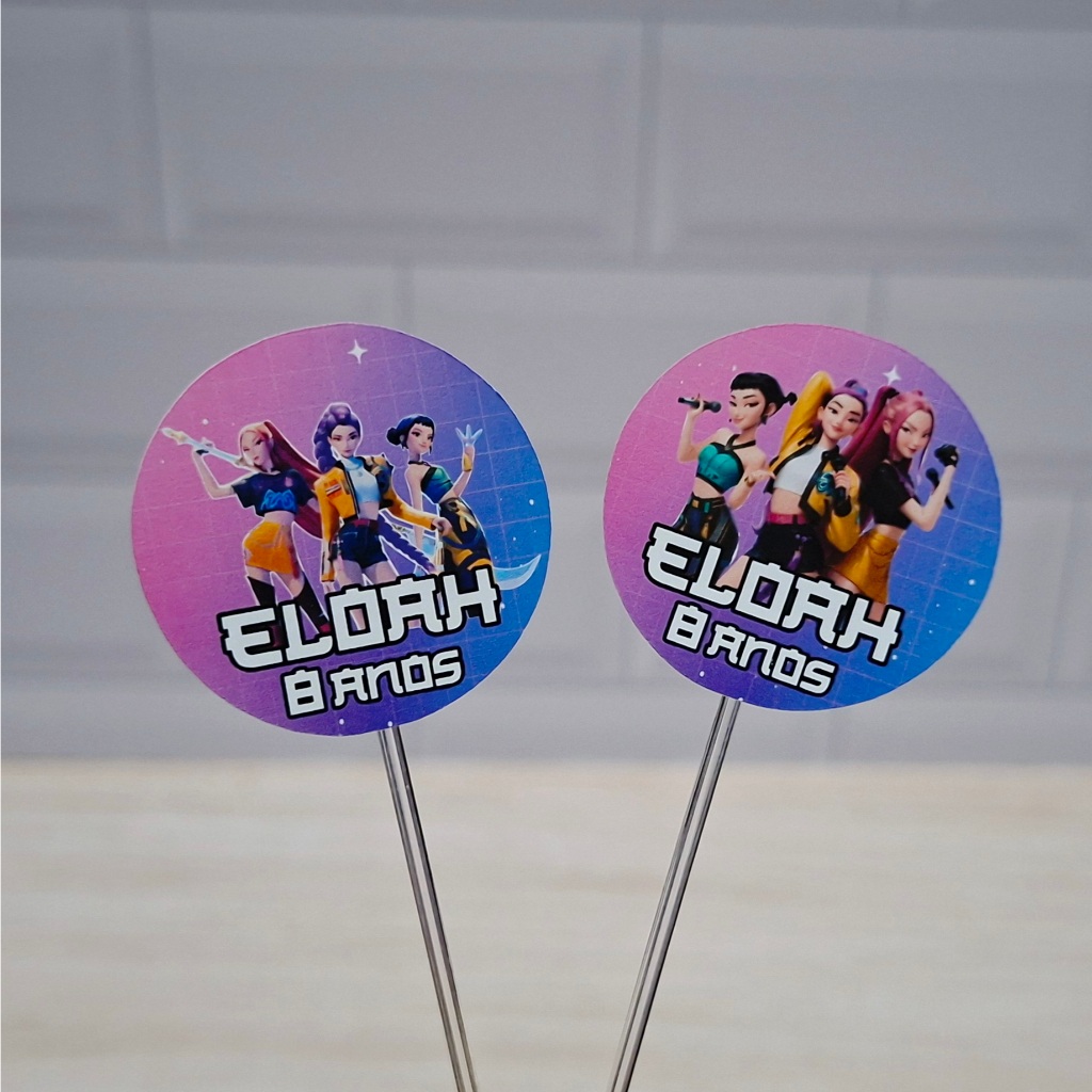 Topper / Toppo para docinhos Guerreiras do K-POP - Decoração - Docinhos ...