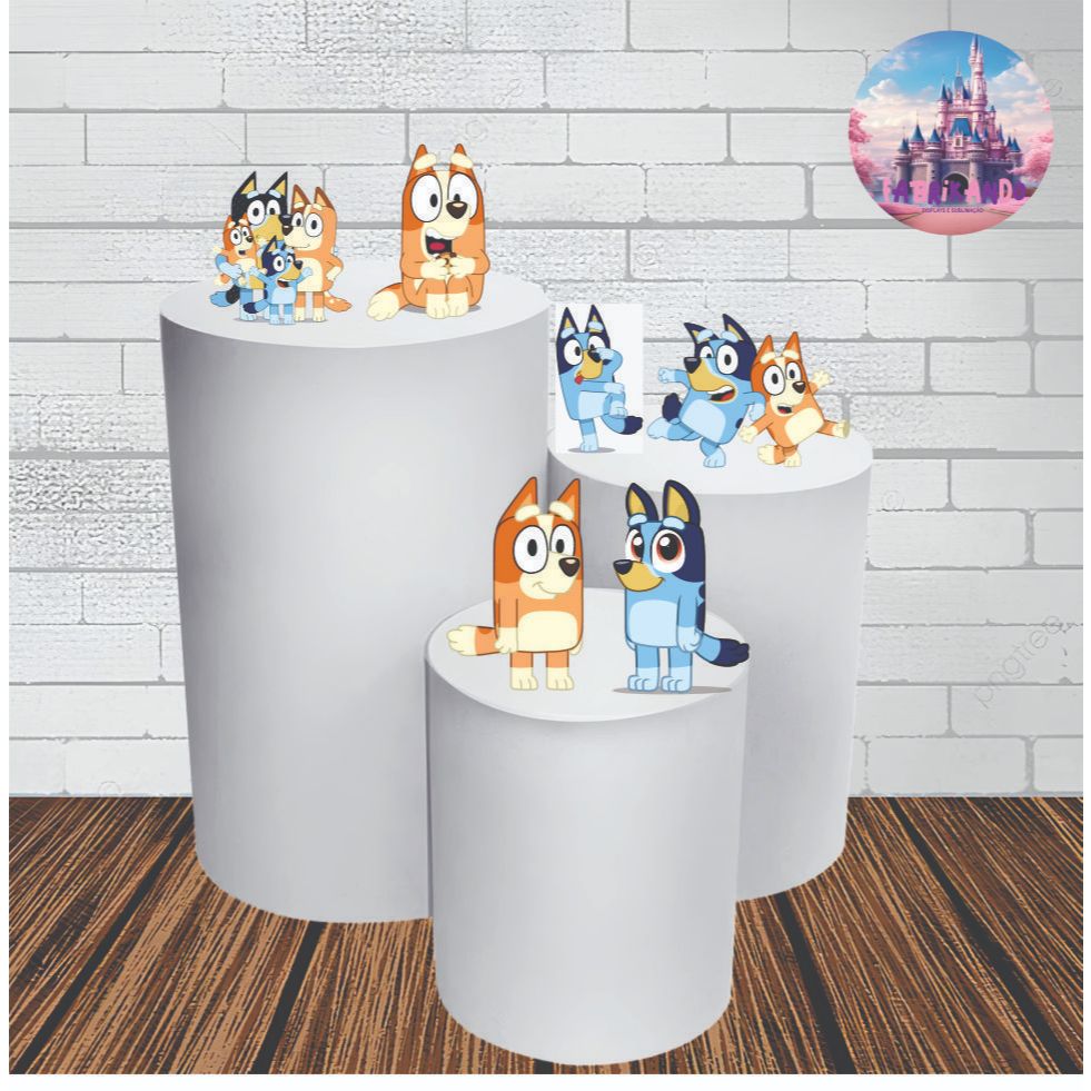 KIT DE DISPLAY BLUEY COM 6 UNIDADES C/ PEZINHO | Shopee Brasil
