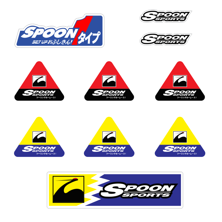 adesivos spoon jdm honda japan sports stickers pack | Shopee Brasil