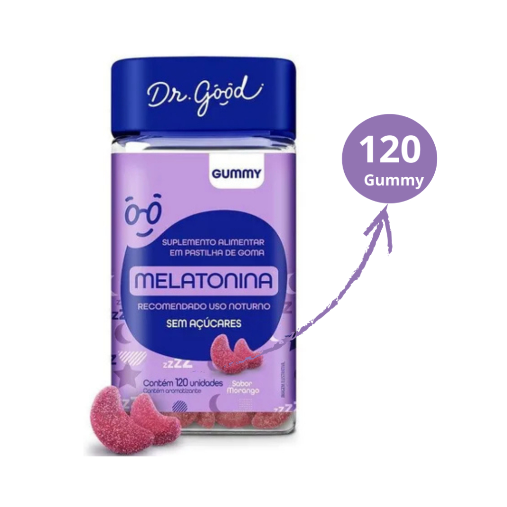 Melatonina Fini Sem Açucares Com 60 Unidades sabor Morago Dr Good ...