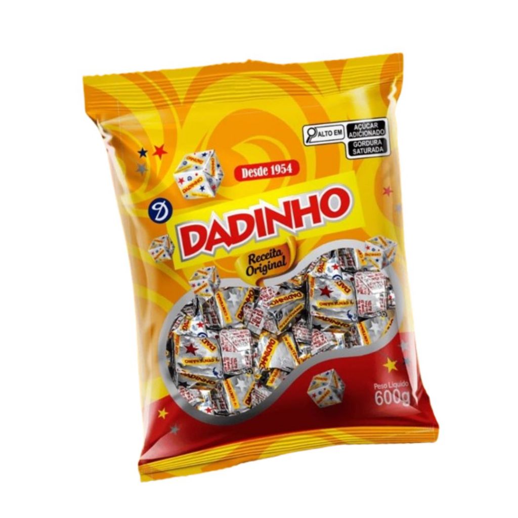 Bala Dadinho Tradicional Doce de Amendoim 600gr | Shopee Brasil