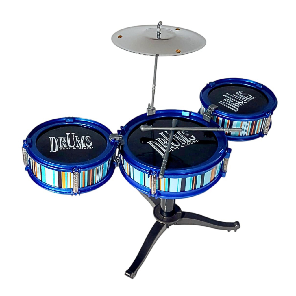Mini Bateria Infantil Musical Jazz Drum 7 Peças com Prato e Baquetas ...