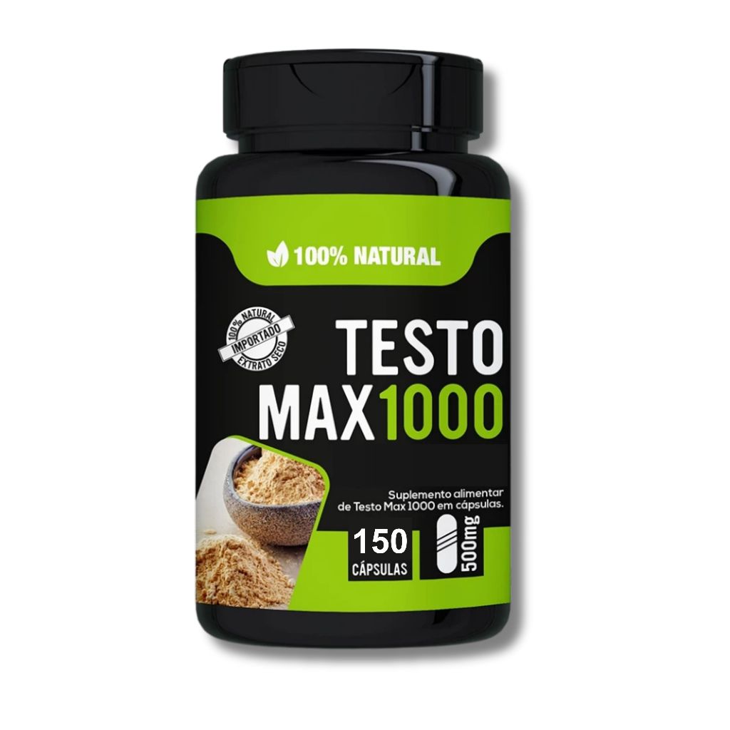 100% Natural Suplemento Testo Max 1000 - Energia e disposição | Shopee ...