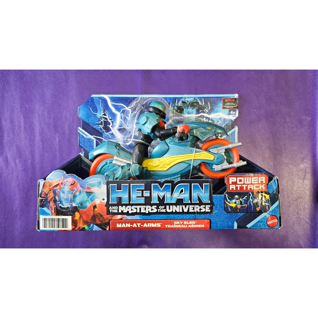 Action Figure Man At Arms Moto Sky Sled He-Man Masters of the Universe ...