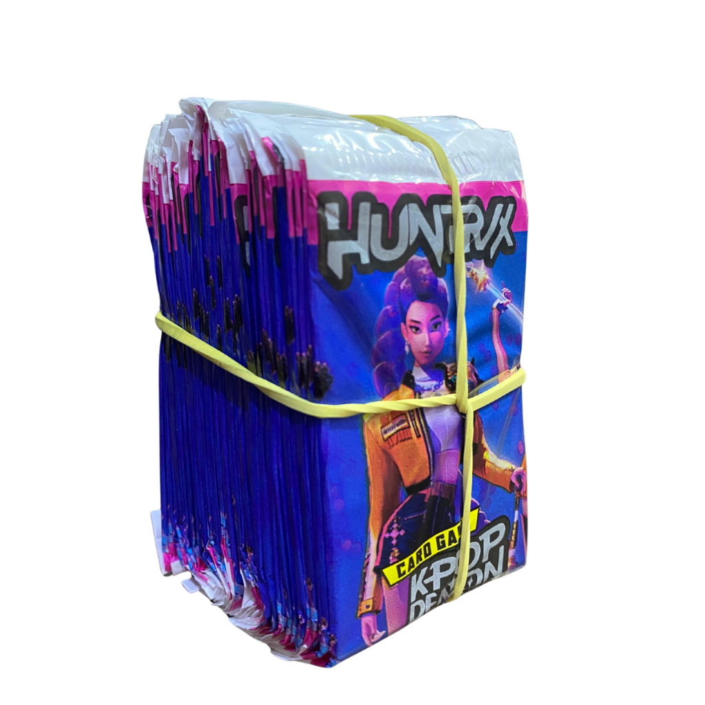 Kit 200 Cards Huntrix Guerreiras do Kpop 50 Pacotinhos Fechados Bater ...