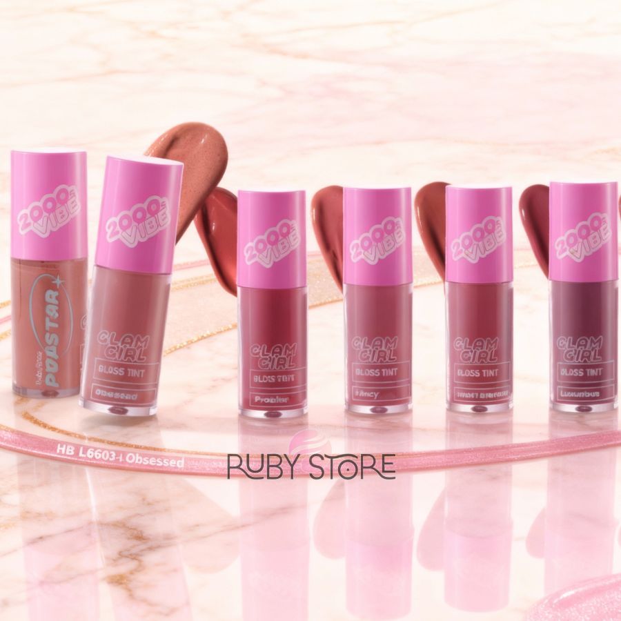 Gloss Tint Ruby Rose Glam Girl Linha Popstar HB L6603 – 6 Cores Duradouras | Shopee Brasil