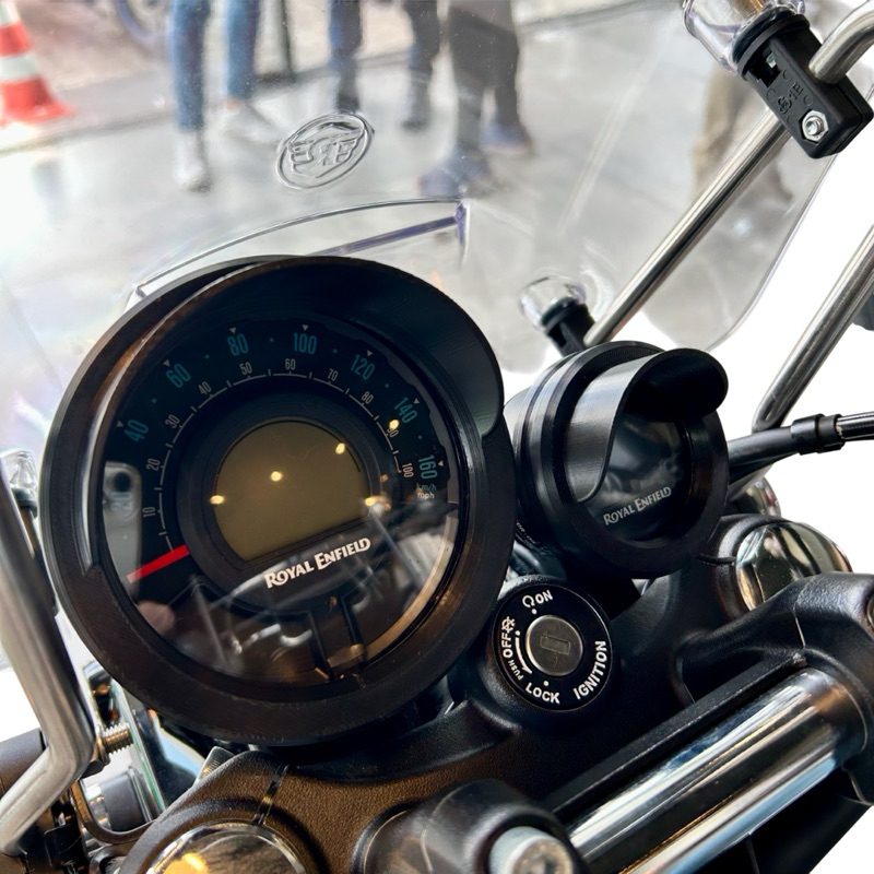 Protetor Boina Velocímetro Tripper Royal Enfield Hunter Meteor 350 ABS ...