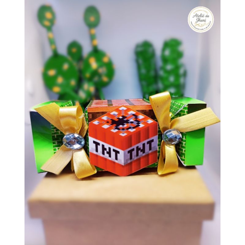 10 Caixinhas Bala personalizada Minecraft | Shopee Brasil