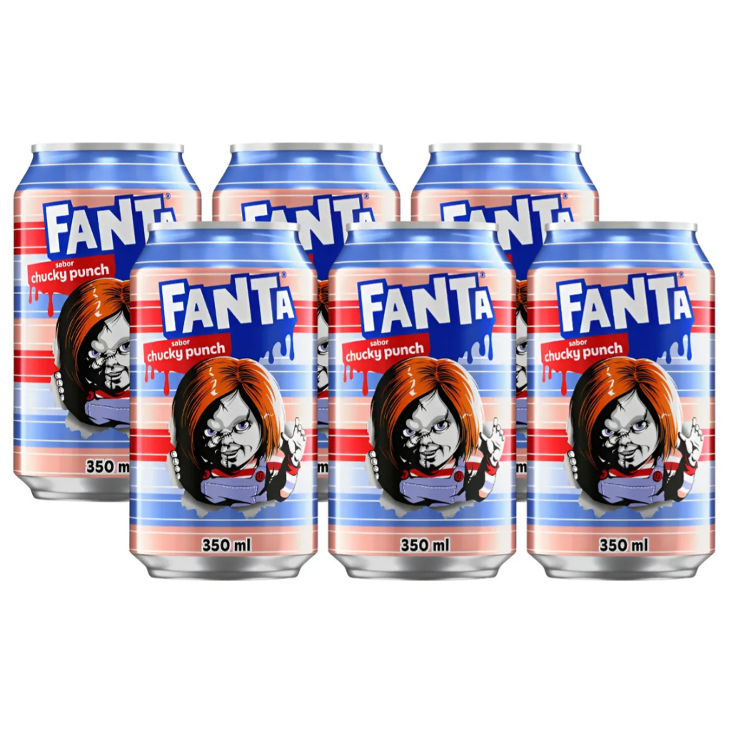 Kit 6un Refrigerante Fanta Misterio Chucky Punch Zero 350ml | Shopee Brasil