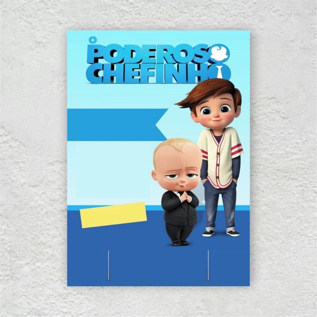 Placa decorativa / Desenho / Poderoso Chefinho (28x20cm) - PC01 | Shopee Brasil