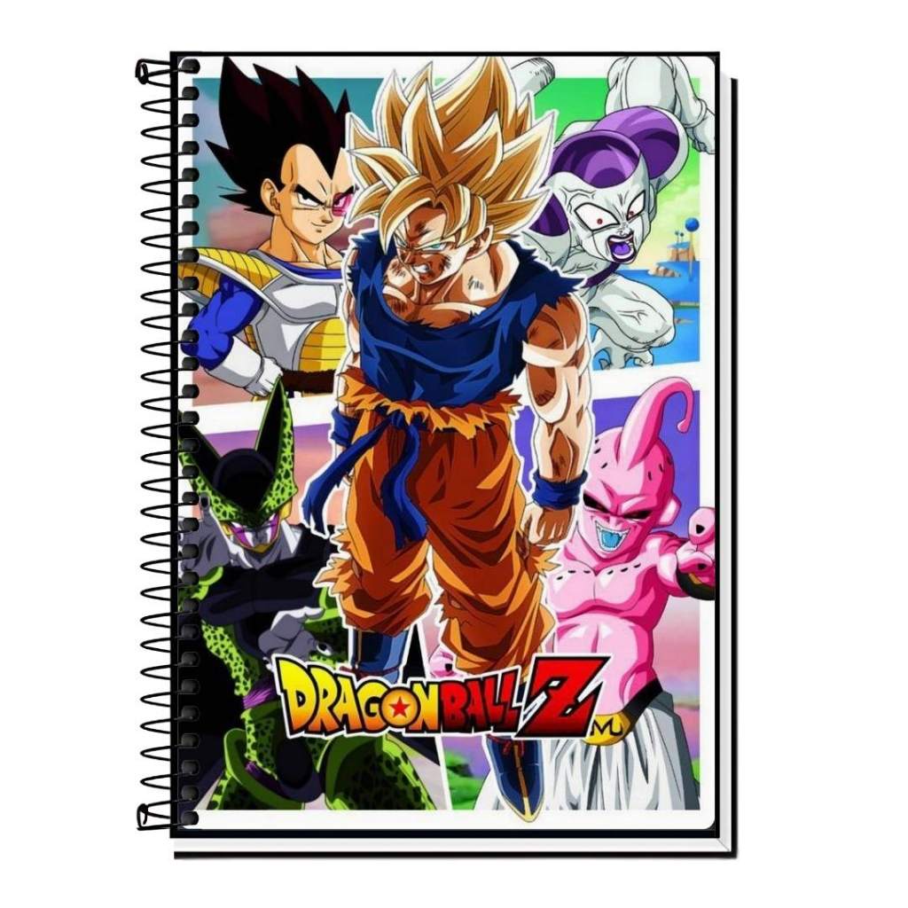 Caderno personalizado dragon ball z, super, kai,gt capas dura - 01 ,10 ...