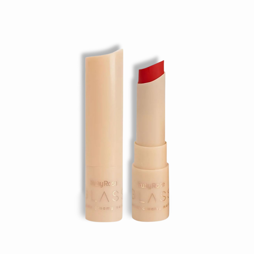 Batom Creamy Matte Ruby Rose Glass Cor GL05 3g | Shopee Brasil