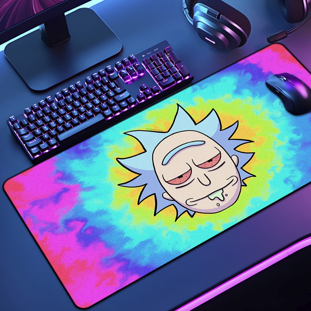 Mouse Pad Grande Gamer Rick Mort 65x30 70x35 80x35 90x40 90x50 120x60 ...