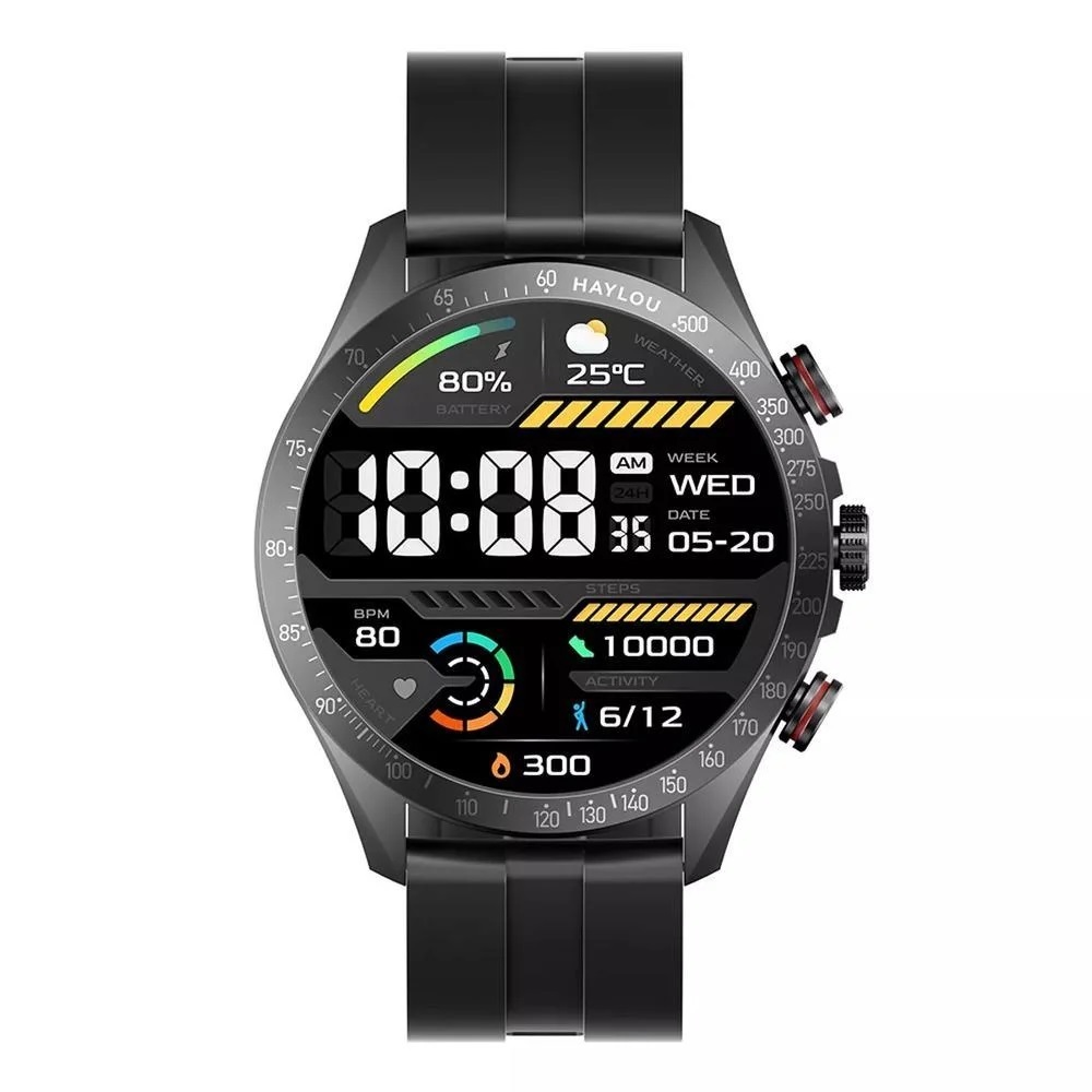Relogio Smartwatch Solar Pro Tela Amoled 1,43 Preto Haylou | Shopee Brasil