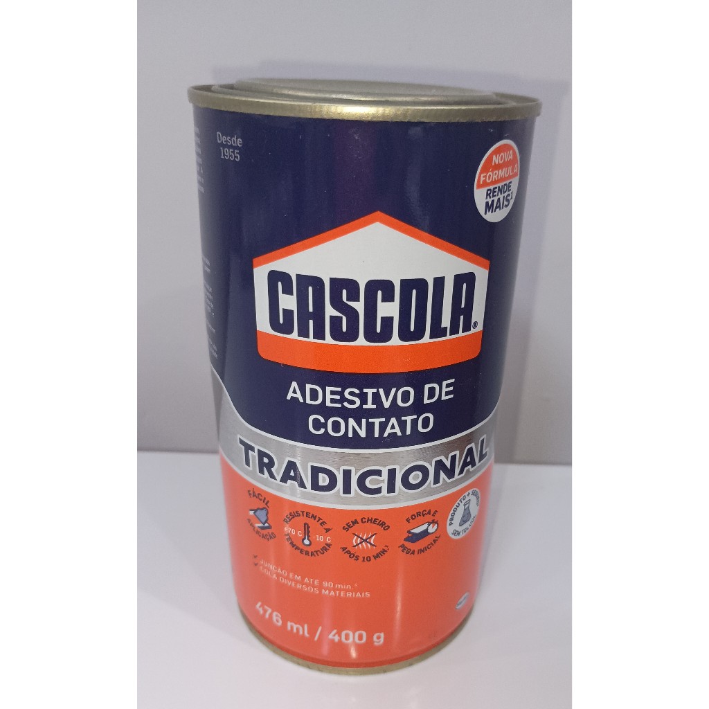 Cola de Contato sapateiro Tradicional 400g - Cascola | Shopee Brasil