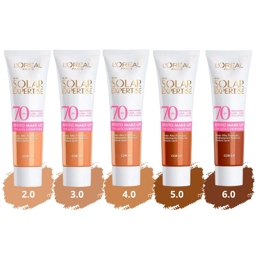 Protetor Solar Facial Loreal Expertise FPS70 Efeito Make-up 30g | Com ...