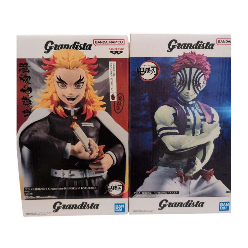 Banpresto Demon Slayer Grandista RENGOKU KYOJURO AKAZA Figura Japão ...