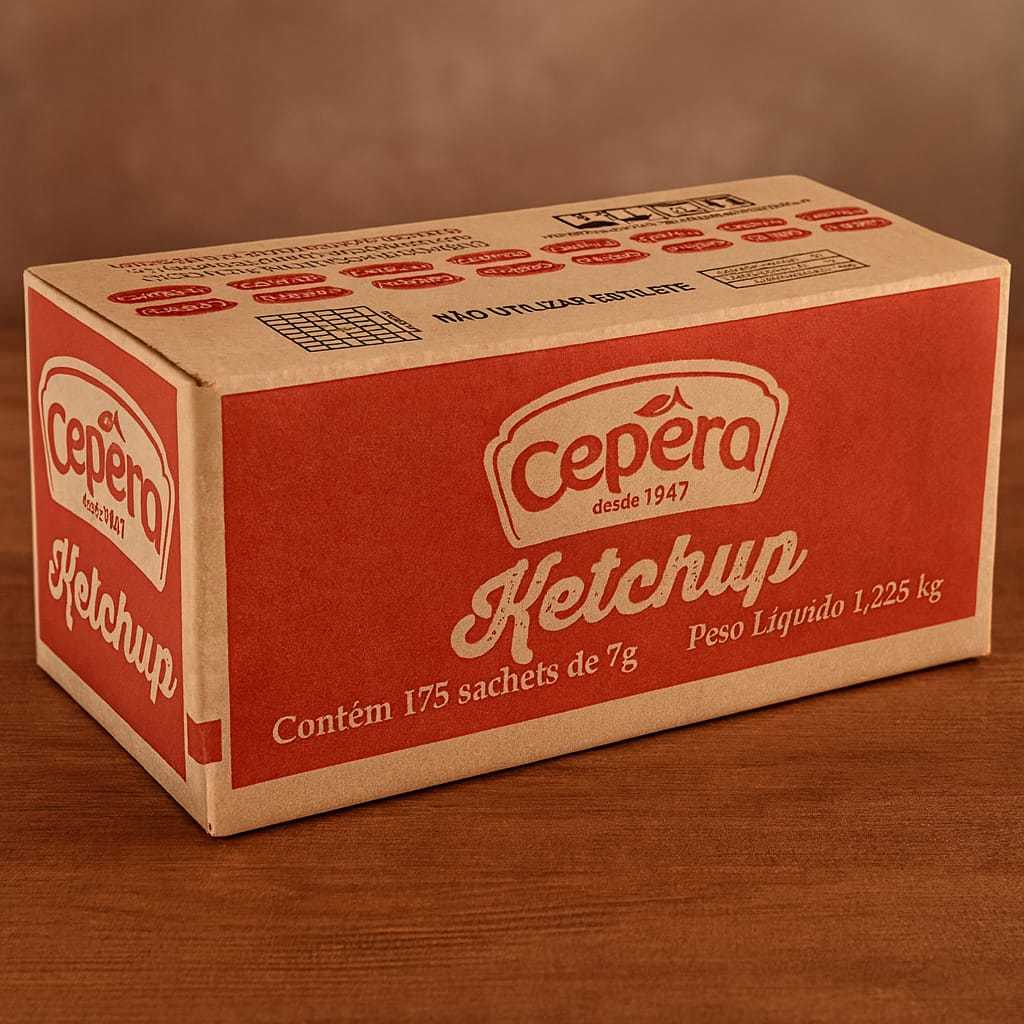 Ketchup Catchup Sache Cepera Individual Linha Premium 154 sachês ...