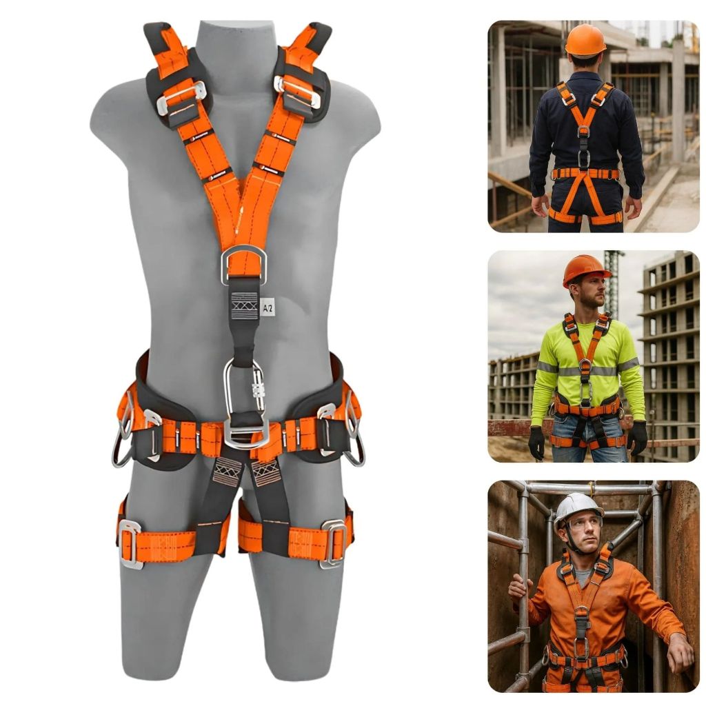 Cinto Para Trabalho Em Altura 7 Argolas Facintos Tipo Paraquedista Epi ...