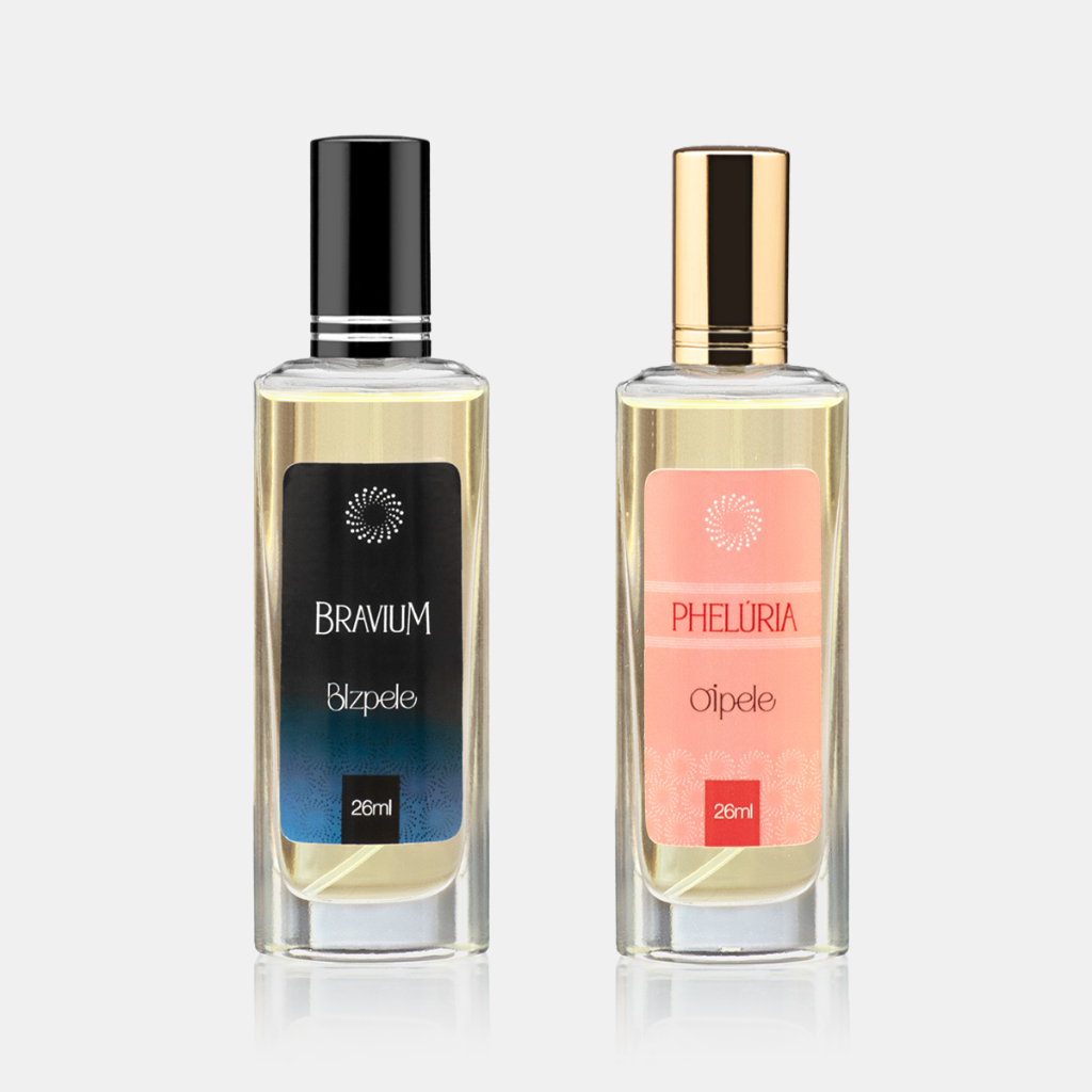 Kit 02 Perfumes Masculino e Feminino Eau de Parfum Alta Fixação OiPele ...