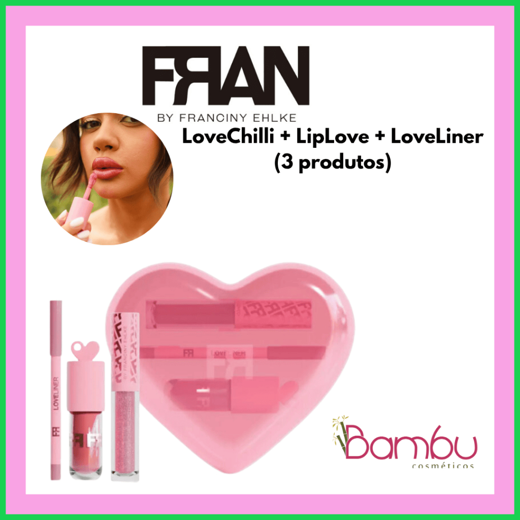 Fran By Franciny Ehlke Love Kit – LoveChilli + LipLove + LoveLiner (3 ...