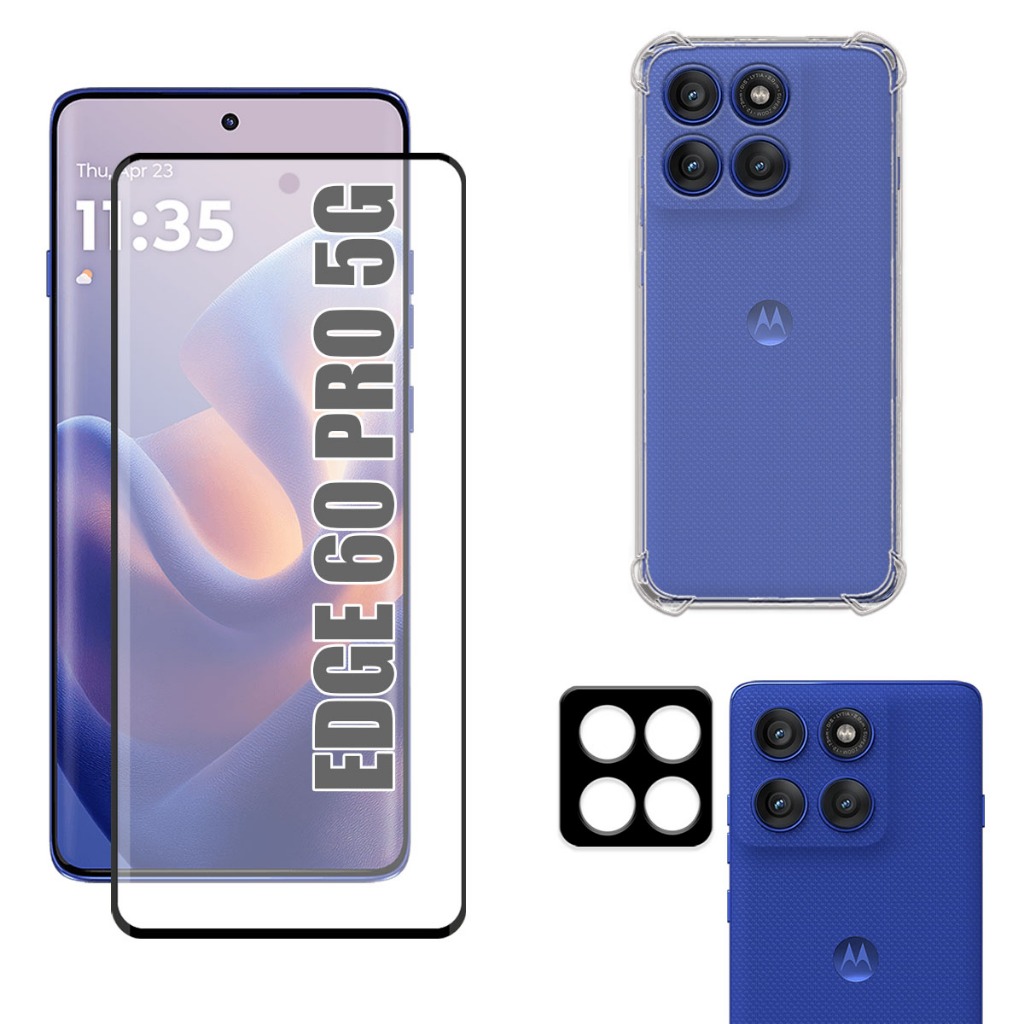 Kit Para Moto Edge 60 Pro 5g | Película Fosca de Cerâmica - Capa Anti ...