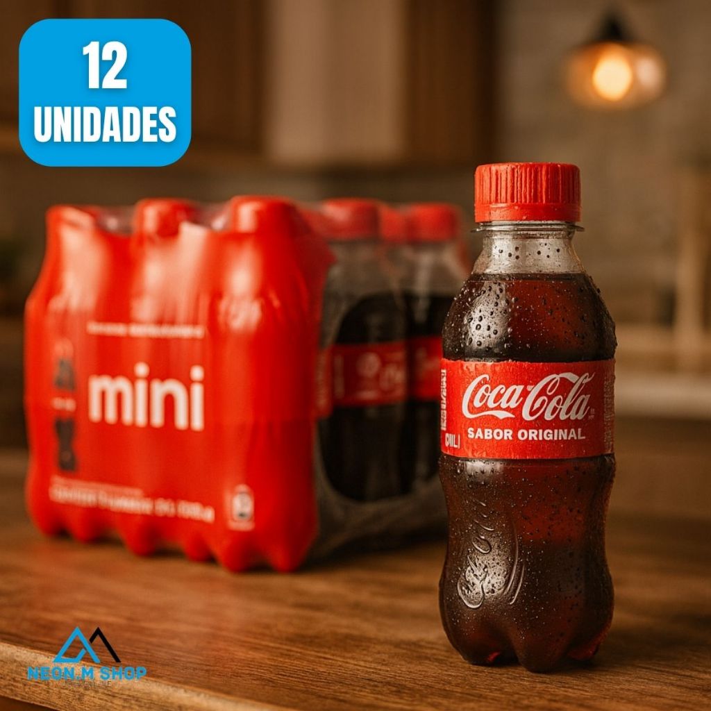 Fardo 12un Refrigerante Coca Cola Mini 200ml Garrafinha Pet Coquinha ...