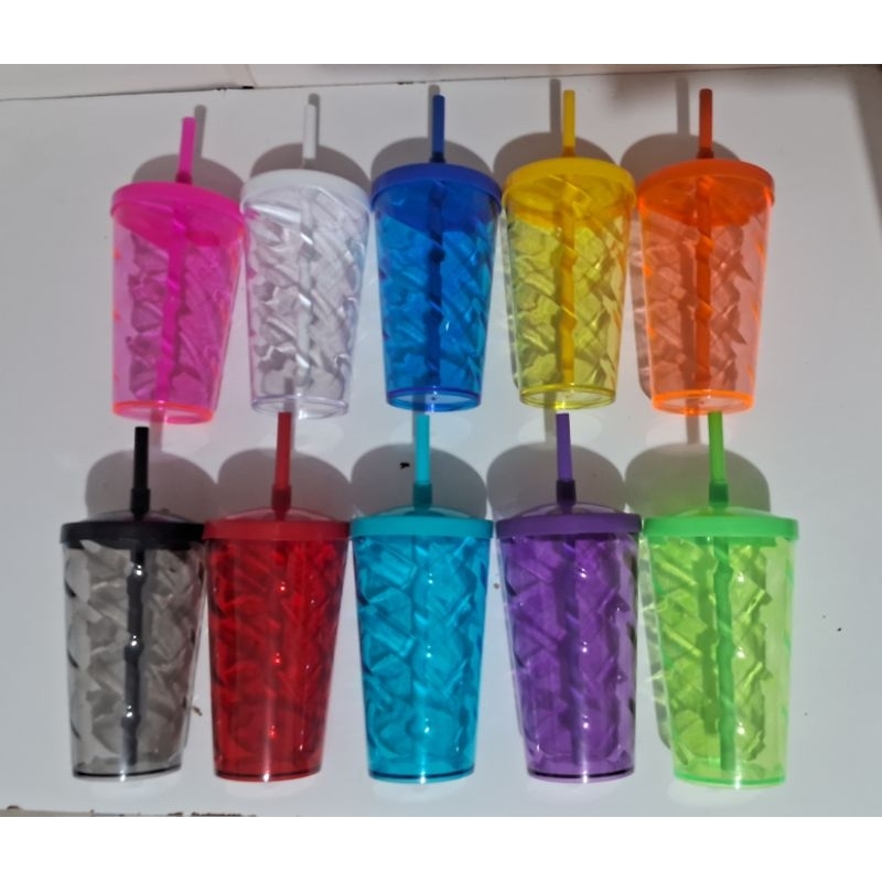 Copo twister shake 500ml com tampa e canudo festa aniversário | Shopee ...