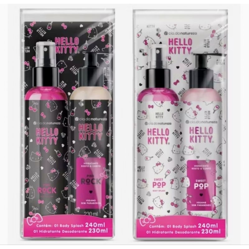 KIT HELLO KITTY BODY SPLASH 240ML+HIDRATANTE DESODORANTE 230ML CIA DA ...
