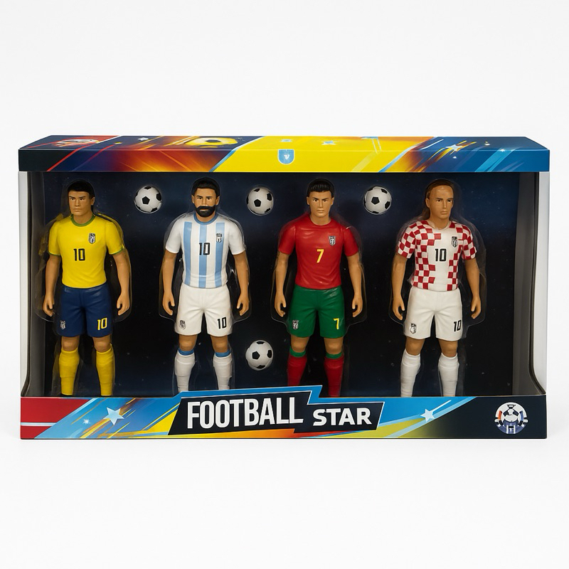 Bonecos Colecionáveis Copa do Mundo Pack 4 Jogadores - Lionel Messi ...