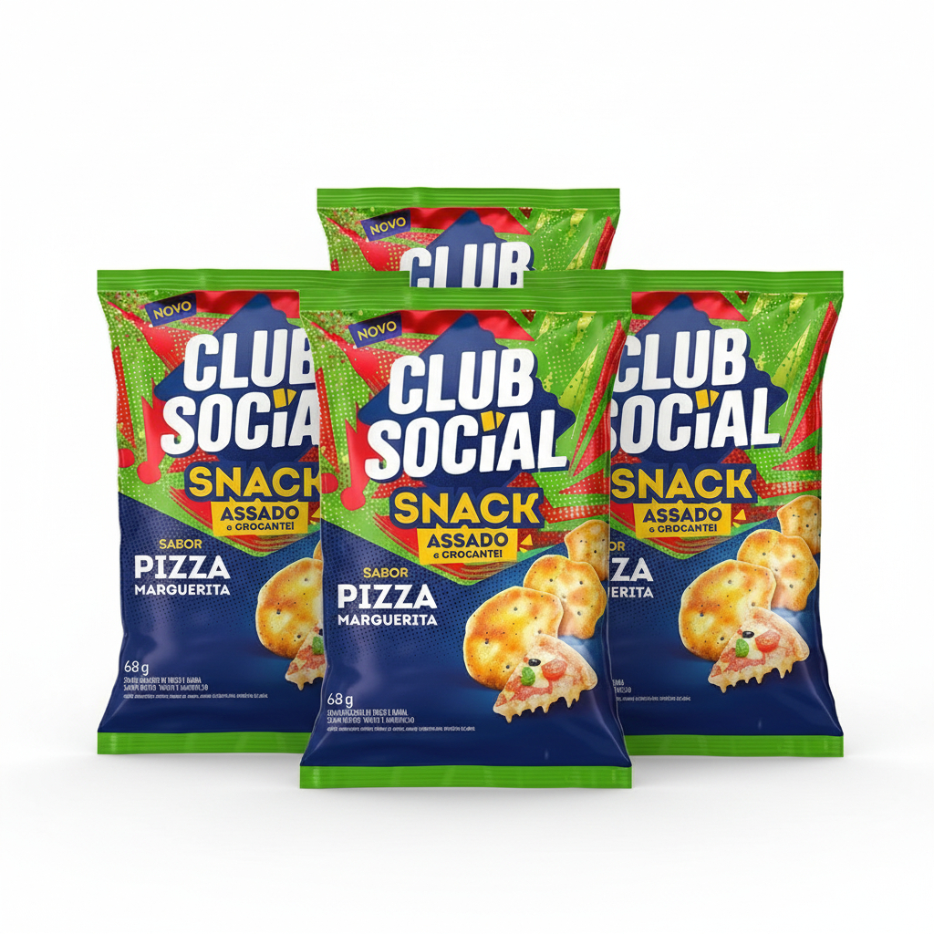 Biscoito Club Social Pizza Marguerita 68g 4 Unidades | Shopee Brasil