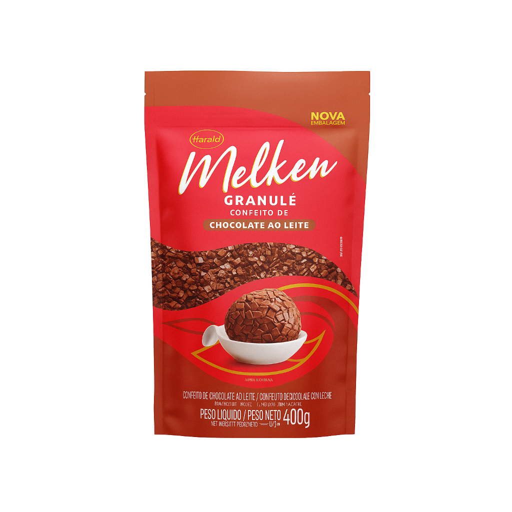 Melken Granulé Chocolate Ao Leite Harald | 400g | Shopee Brasil