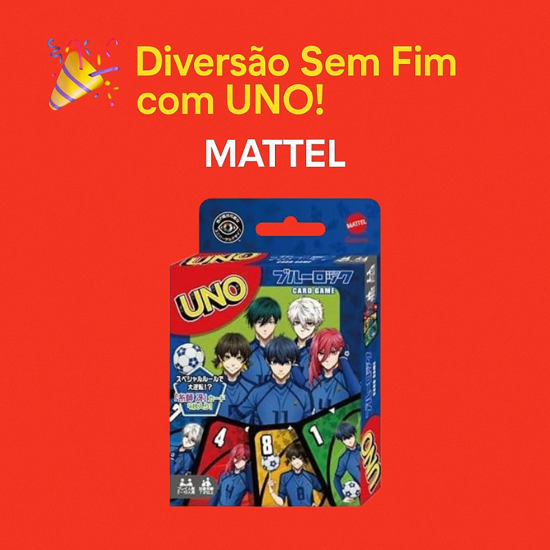 UNO Blue Lock Jogo de Cartas - Versão Especial ENSKY para Fãs de Anime ...