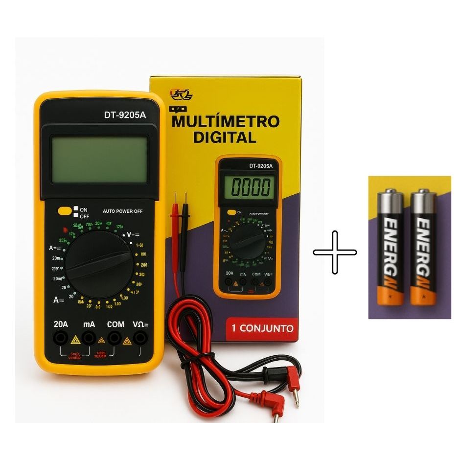 Multímetro Portátil Digital Profissional 32 Posições + Pilha | Shopee ...