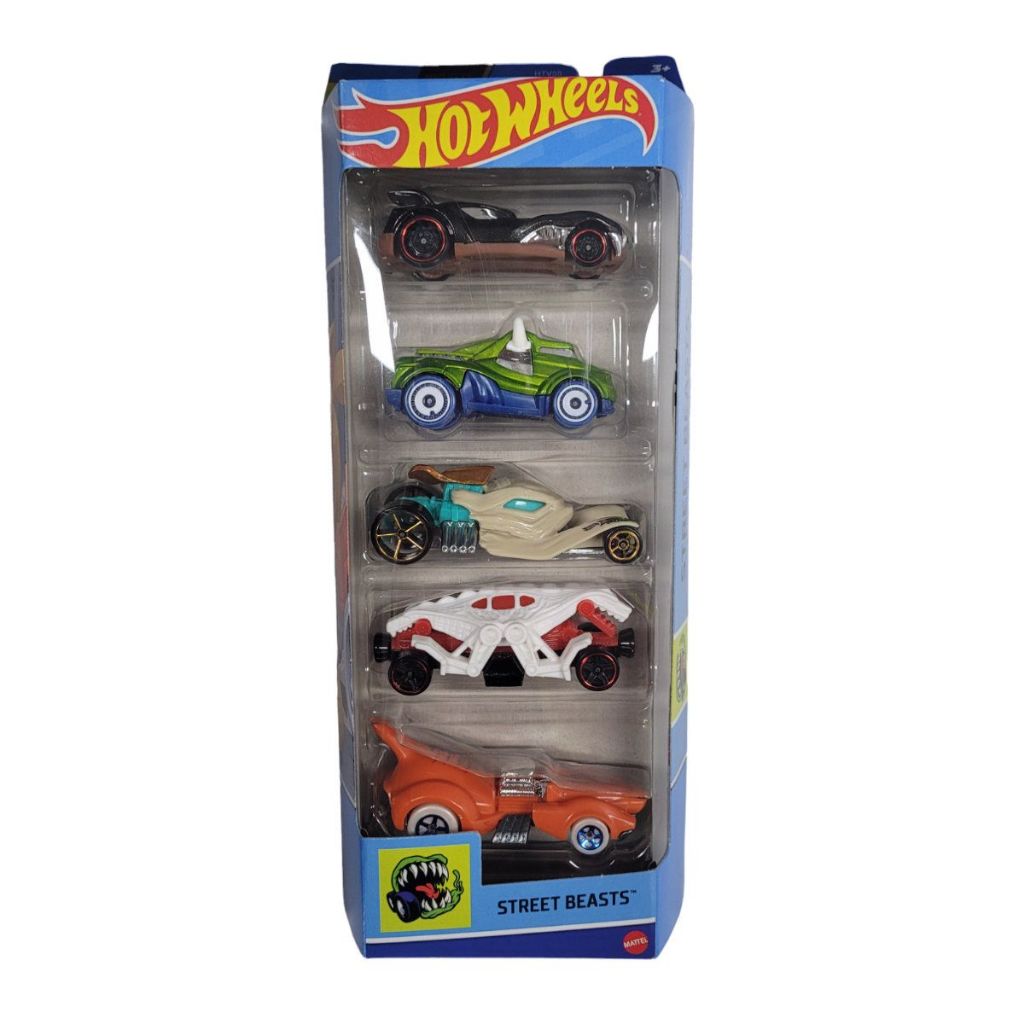 Hot Wheels Street Beasts Pack C/ 5 Carrinhos, Htv55 | Shopee Brasil