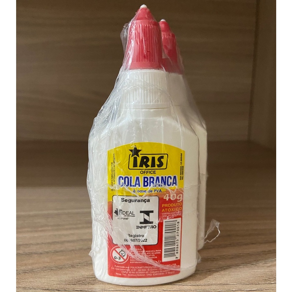 Cola Branca 40g Iris - Unidade | Shopee Brasil