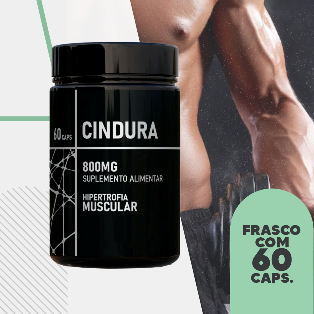 Cindura 800mg Autêntico Suplemento Natural para Massa Muscular Força e ...
