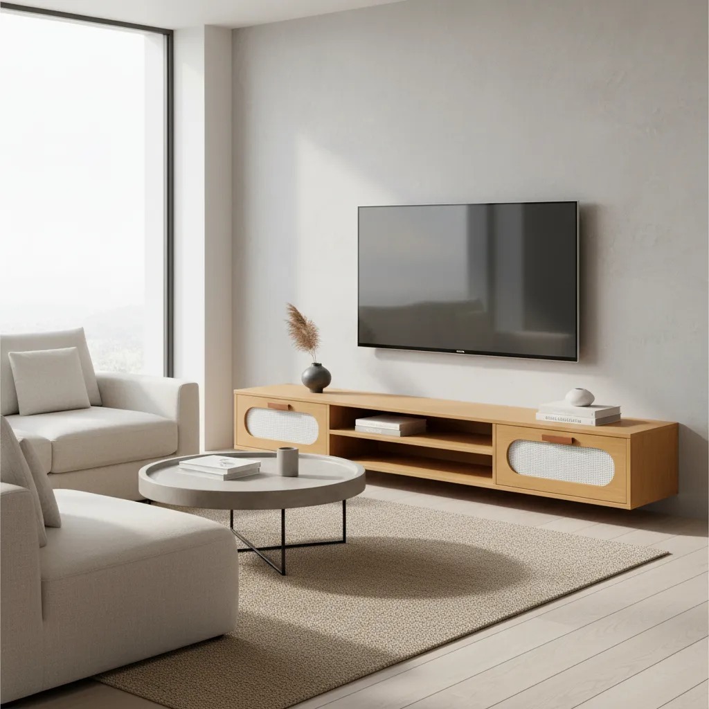 Rack Grande Para TV 100% MDF Com Nicho e 2 Gavetas Telinha | Shopee Brasil