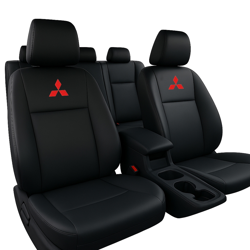 Capa Banco Carro 100% Couro Automotivo Lancer, Mirage, L200, Asx ...