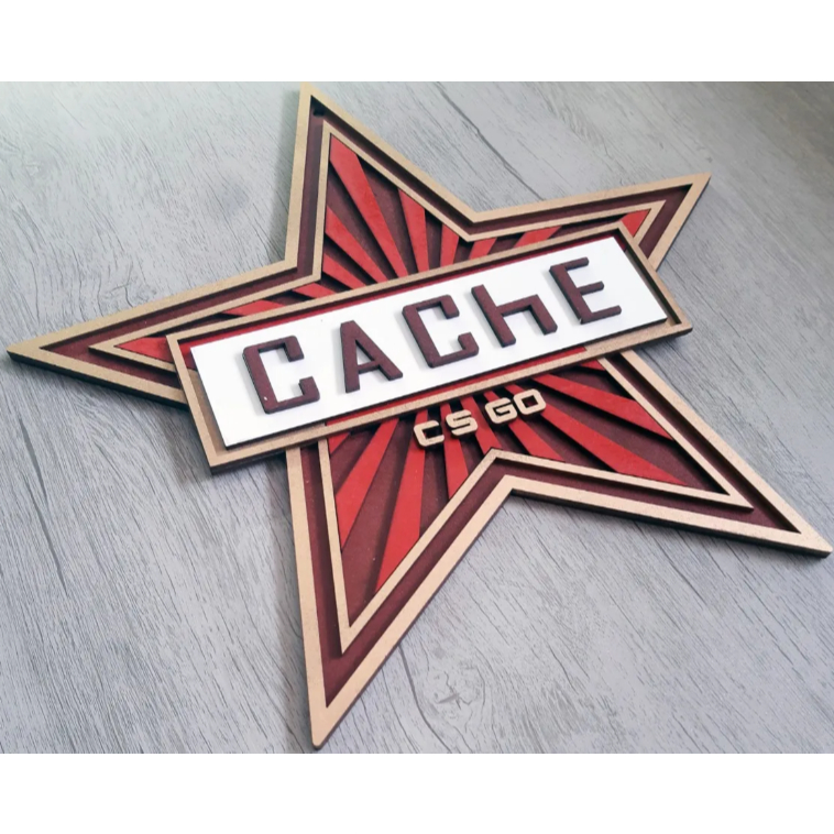 Placa Decorativa em Relevo Cache Counter Strike CS | Shopee Brasil