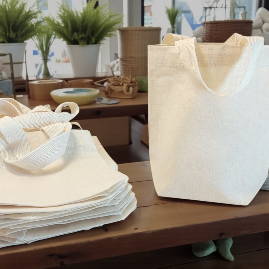 10+ Sacolinha Minibag Lisa Algodão Natural - Lembrancinha de Ocasiões ...