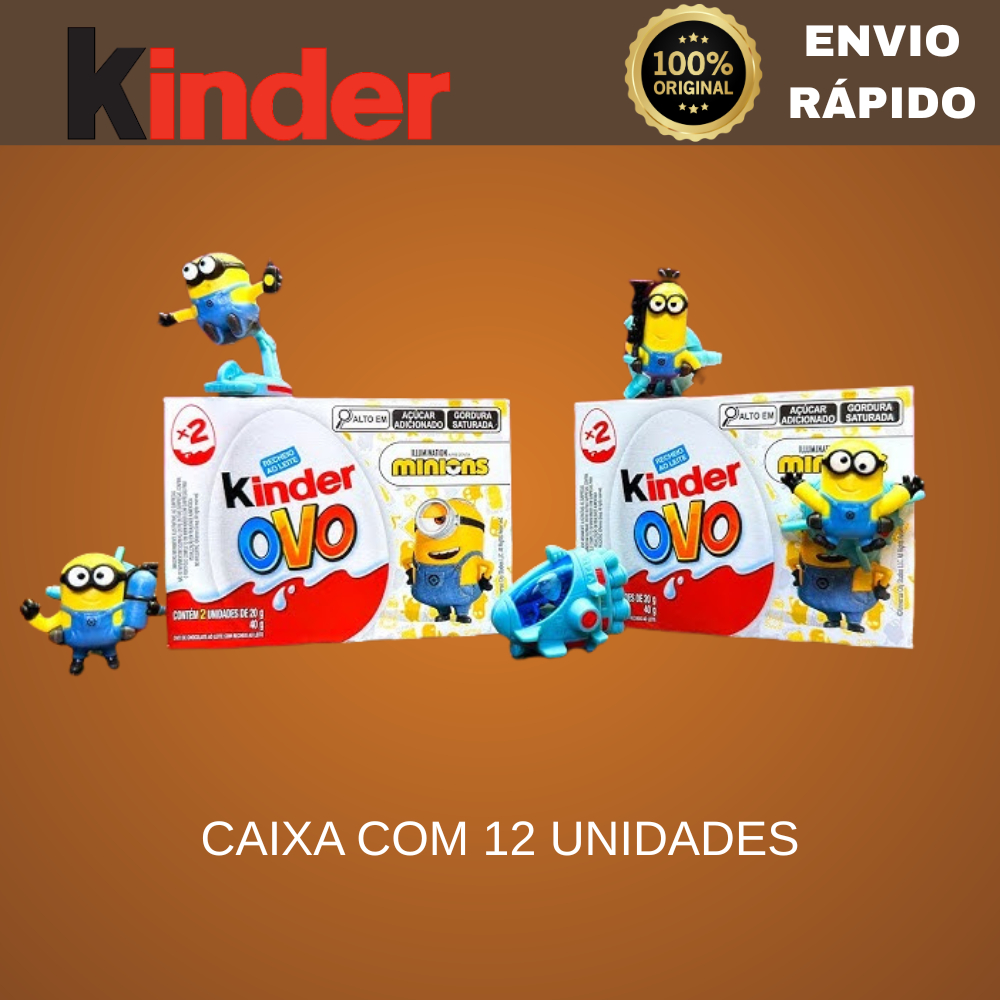 Kinder Ovo 20g. - Caixa c/12 Unidades | Shopee Brasil