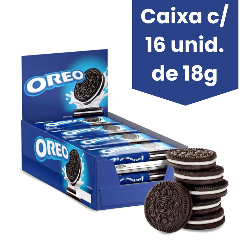 Caixa de Biscoito Oreo 16 unidades Bolacha Oreo 18g | Shopee Brasil